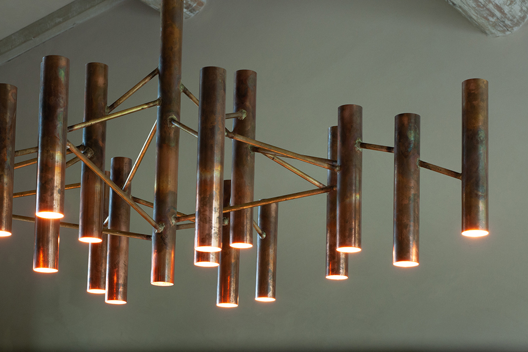 The Copper Tube Chandelier | BB for Reschio